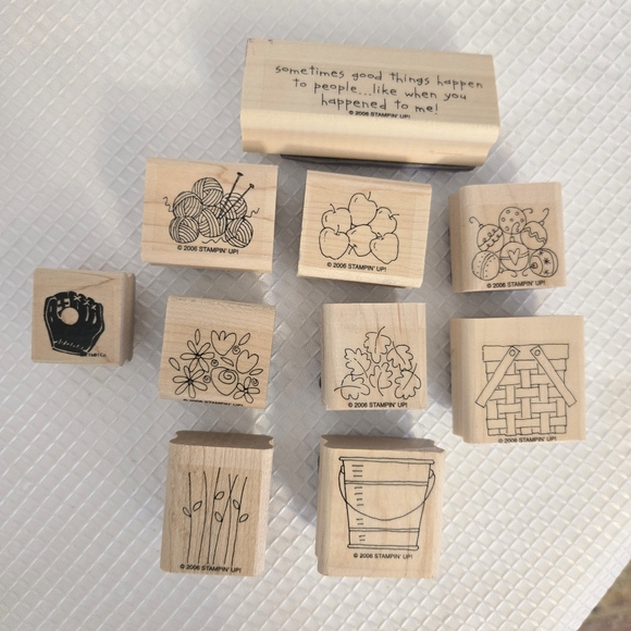 Stampin' Up! | Office | Stampin Up Wooden Stamp Incomplete Set Paper ...